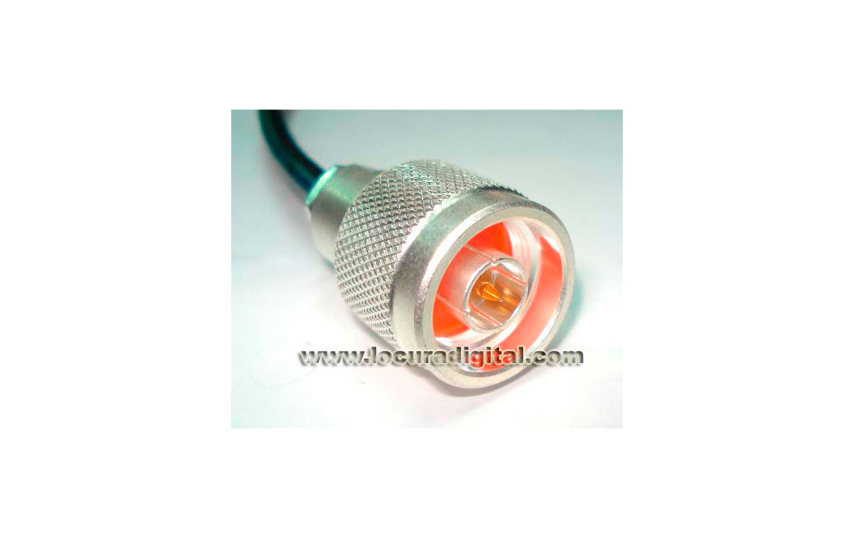 UG-536-STG Male N Connector for RG-58 - Silver version