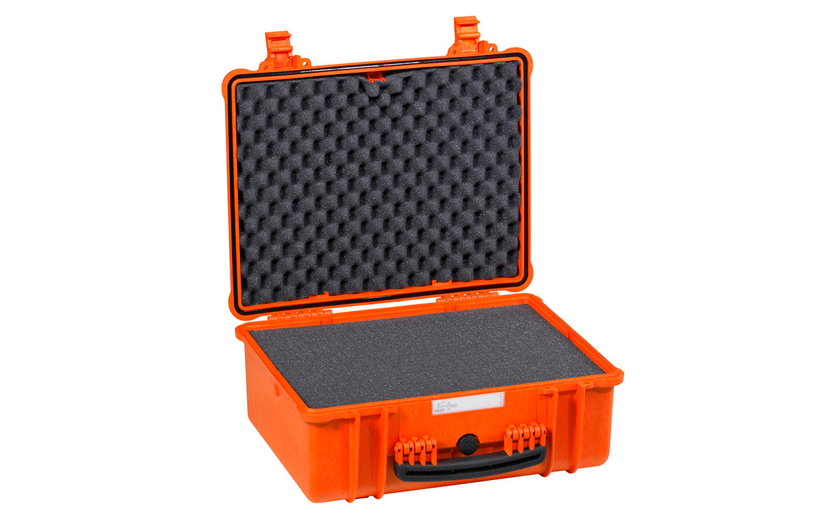 4820-O Orange Explorer suitcase with foam Int- L 480 x H 370 x D205 mm