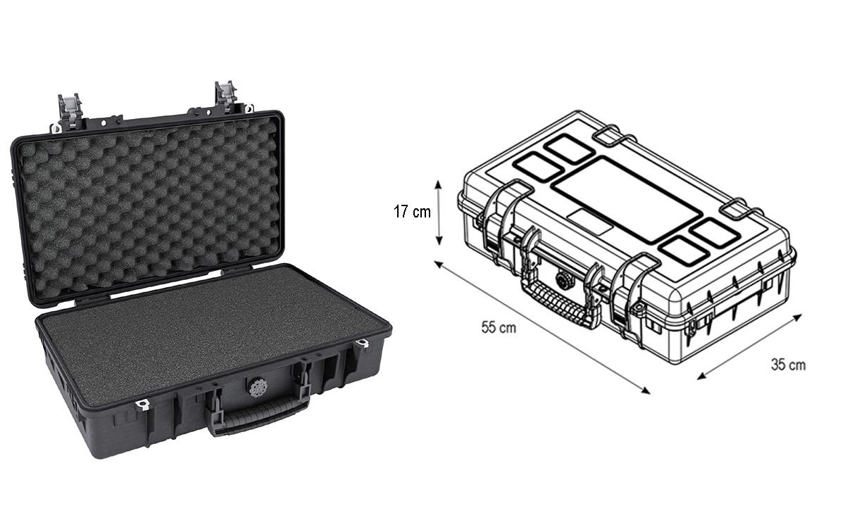5215HL-B Explorer Cases Color Black with foam 55 X 17 X 35 CM