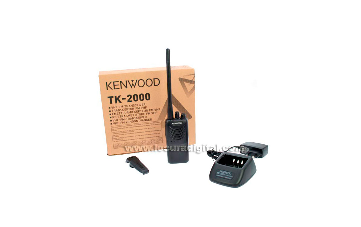 Walkie KENWOOD TK-2000E VHF 144-174 Mhz professional. 16 programm...
