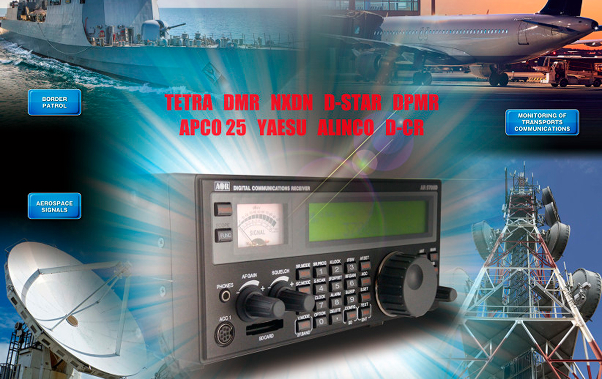 AOR AR-5700D Receptor profesional 9 kHz hasta 3.7 GHz