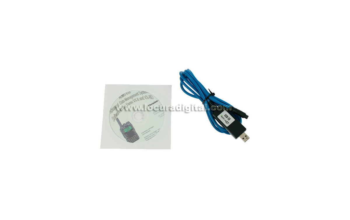 YAESU ADMS-VX8 software de gestion + cable USB para VX-8