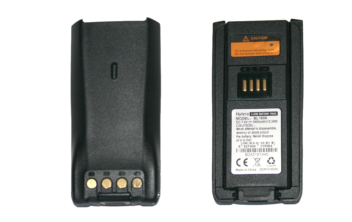 HYTERA BL1806 Batería Li-ion 1800 mAh walkies PT560H, PT580H, P...