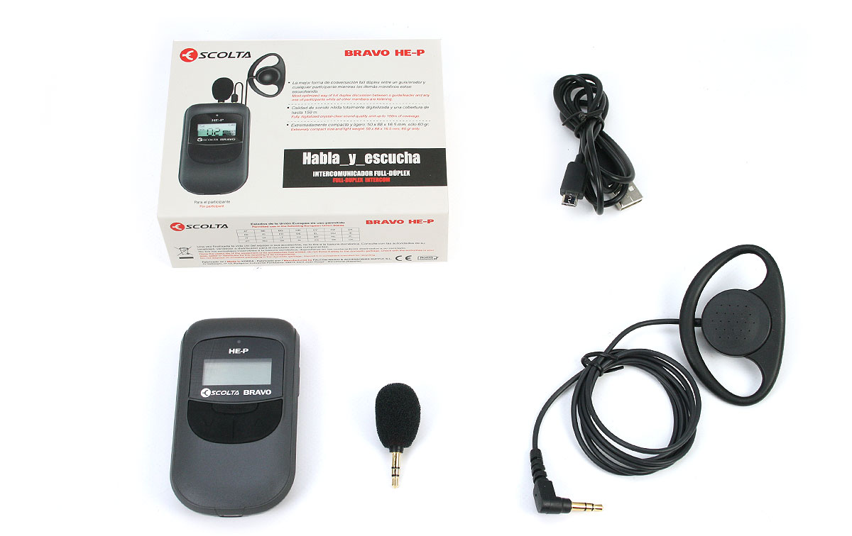 Interphone Full Duplex BRAVO-HE-P 2-4 Ghz pour l'utilisateur