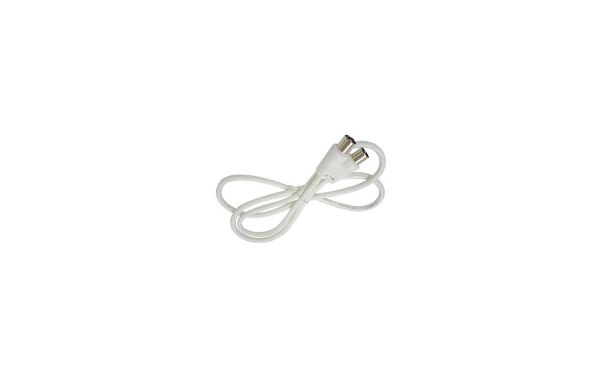 CABLE CA2. Cable coaxial color blanco 2.5 Mts. Prolongador