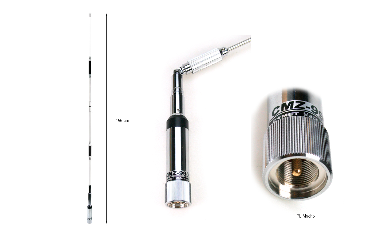 COMET CMZ-9900 ANTENNA. VHF/UHF dual-band antenna Length 156 cm