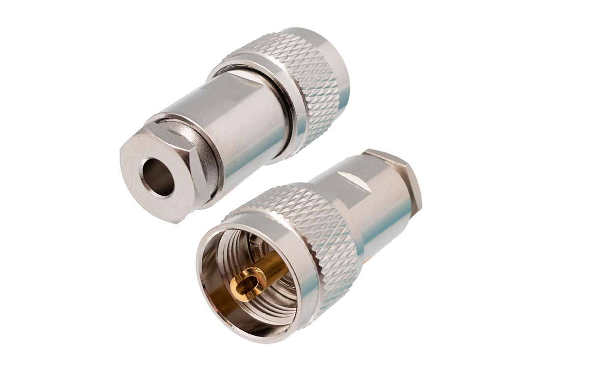 CON1202 PL Male TeflonN connector to weld RG58 - HIGH QUALITY-