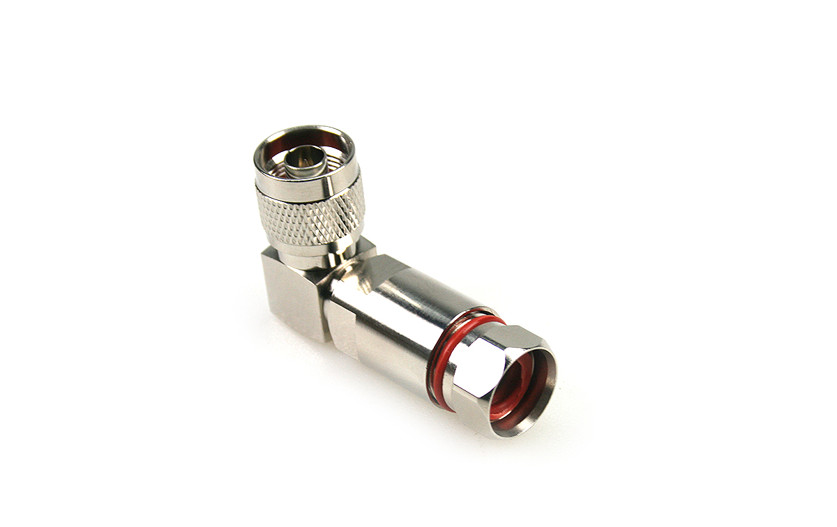 CON4263 N Male Angled Connector for 1/2 inch Superflexible Cable