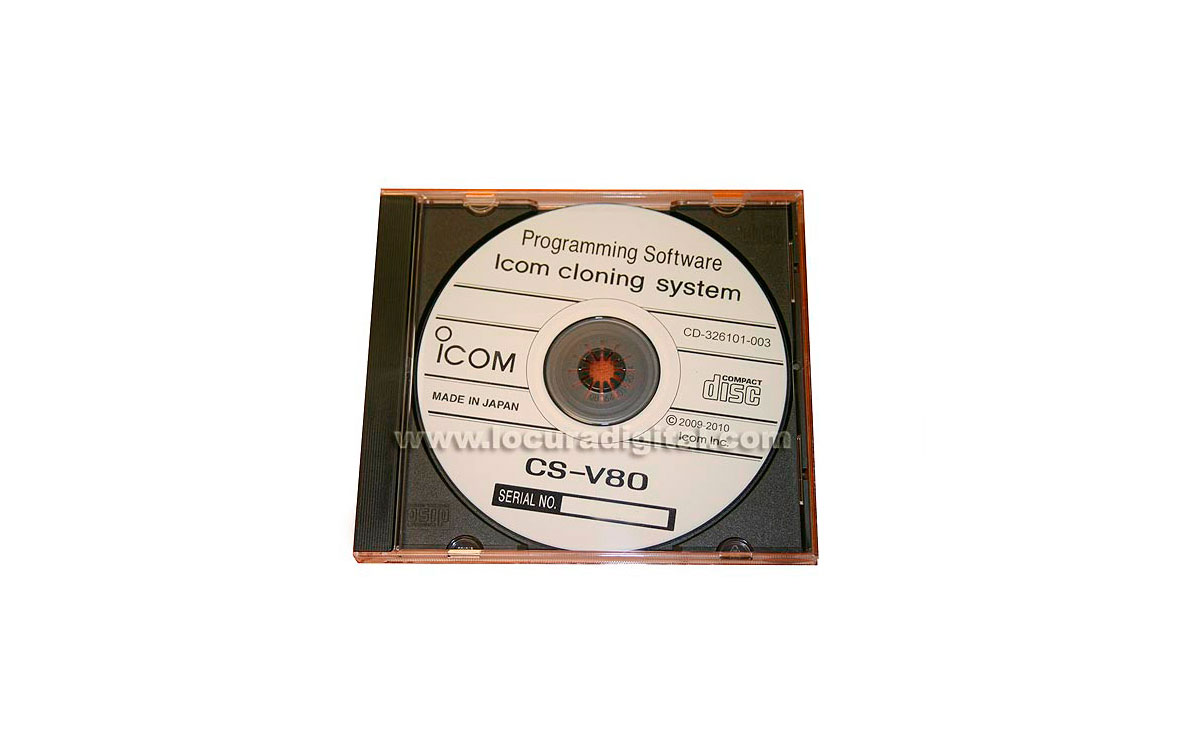 CSV80 ICOM soft de de programación para ICV80E