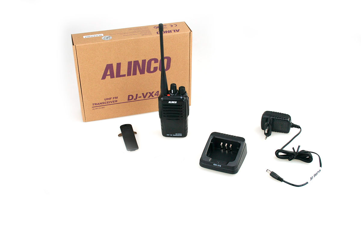 DJ-VX-41-E ALINCO Professional Walkie UHF 400-470 Mhz. IP67 protection