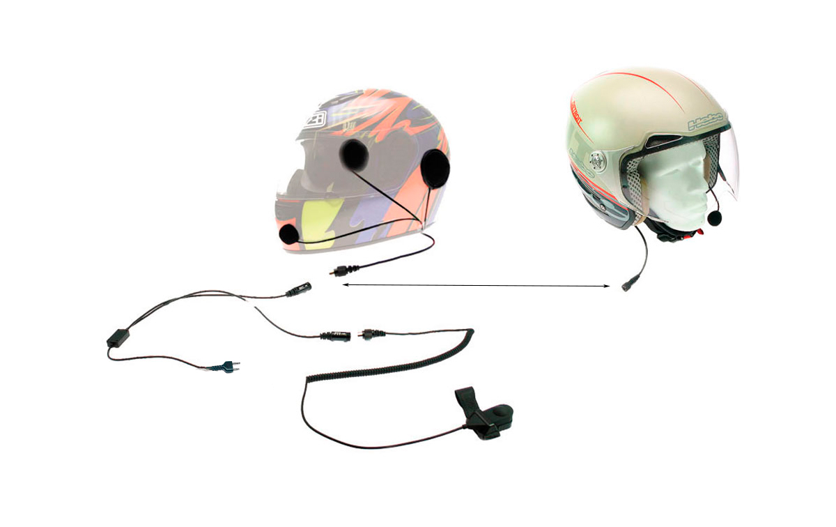 NAUZER KIM6655S communication kit for motorcycle connector type S Midl...