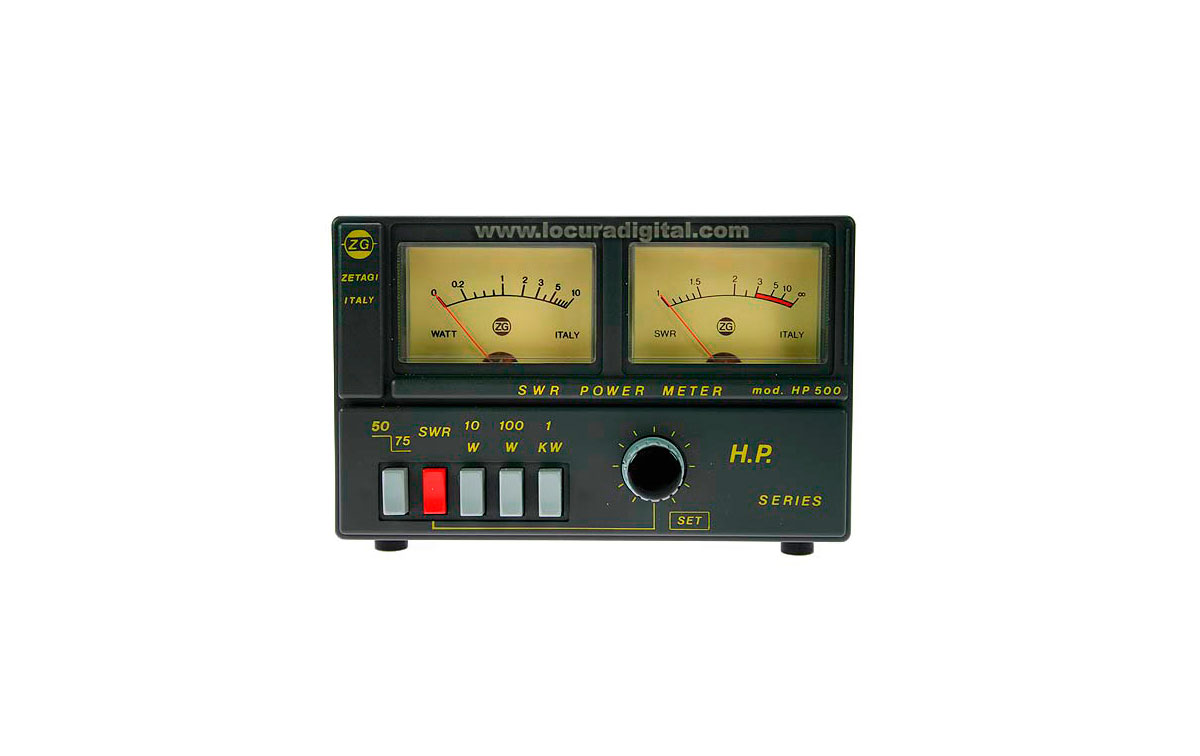 ZETAGI HP500 SWR meter / Wattmeter 3 to 200 Mhz. 2000 watts