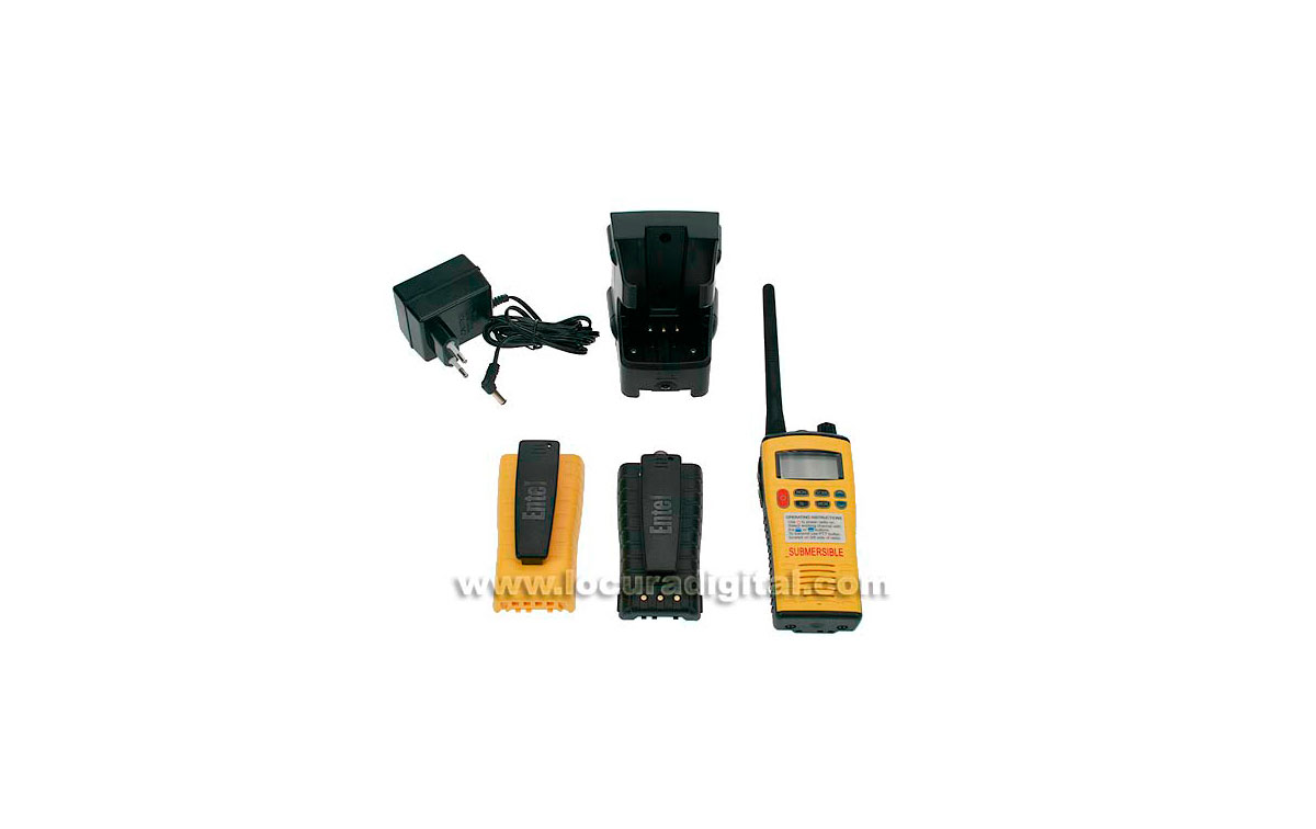 P2 ENTEL HT649 Portable VHF walkie NAUTICO GMDSS APPROVED WITH UNDERWA...