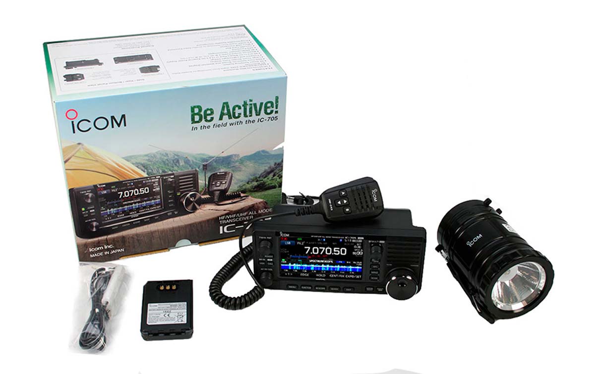 ICOM IC-705 Base et émetteur-récepteur portable HF VHF/U...