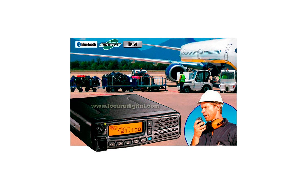 ICOM IC-A120 Top Performance Mobile VHF Airband transceiver