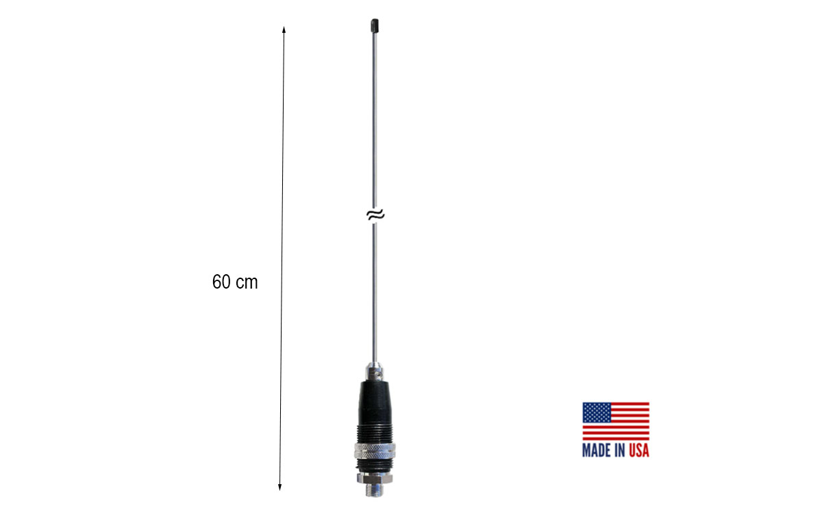 PROCOMM JBC-2400 Antenna 3/8 thread for radiant vehicle CB27 Length 60...