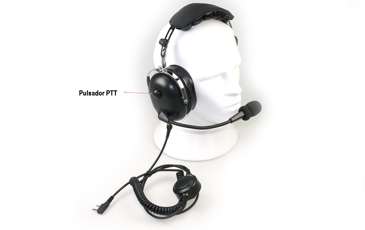 KEP-1000K Single Speaker Headset with Boom Microphone for Kenwood