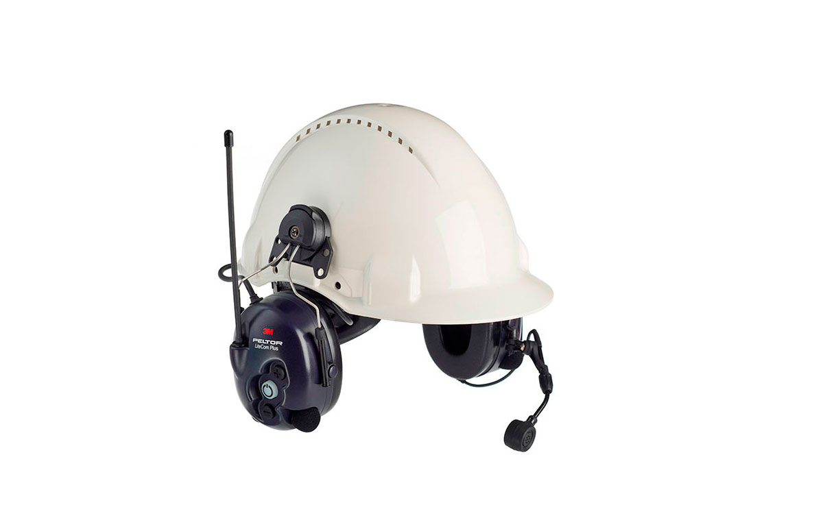 PELTOR HELMET MT7H7P34410EU -PLUS SUJECCION Protector Walkie Talkie PM...
