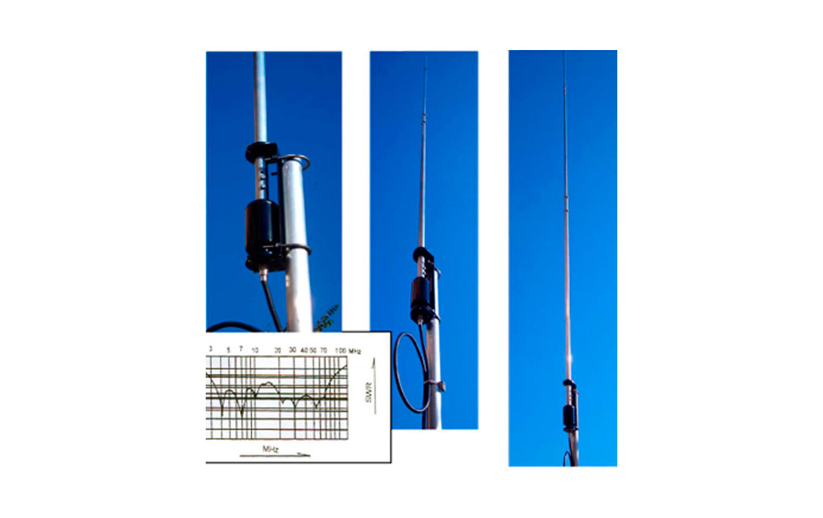 OUT250B, ANTENNE À BASE EN ALUMINIUM 9 BANDES