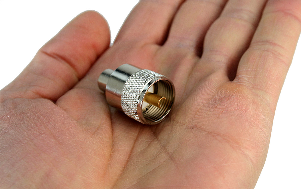 M&P CON-UHF-AC7-MTS Male PL connector for 7.3 mm cable