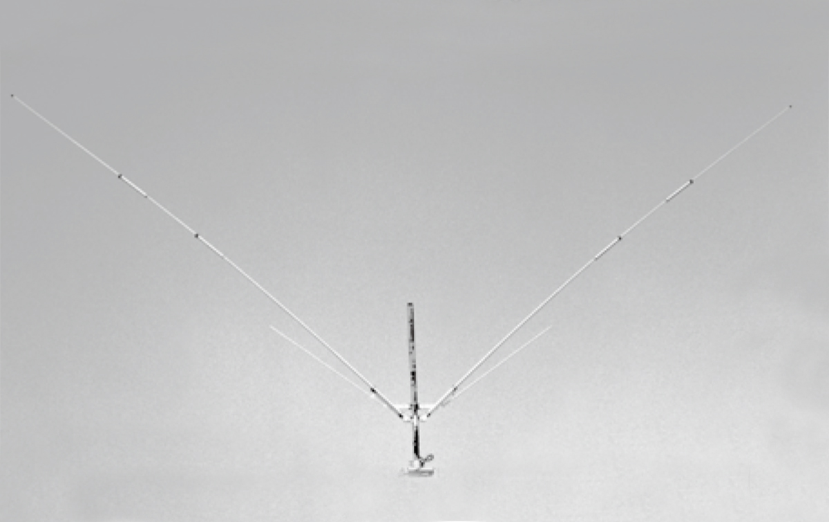 NAGARA TV-416J V-shaped dipole antenna for HF: 7, 14, 21, 28, 50 Mhz