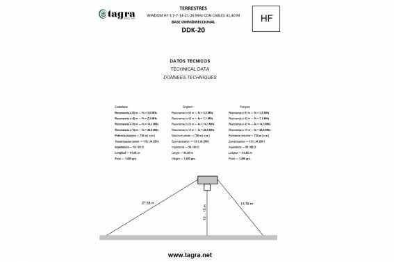 TAGRA DDK-20 WINDOM HF Antenna with 41,40m cables