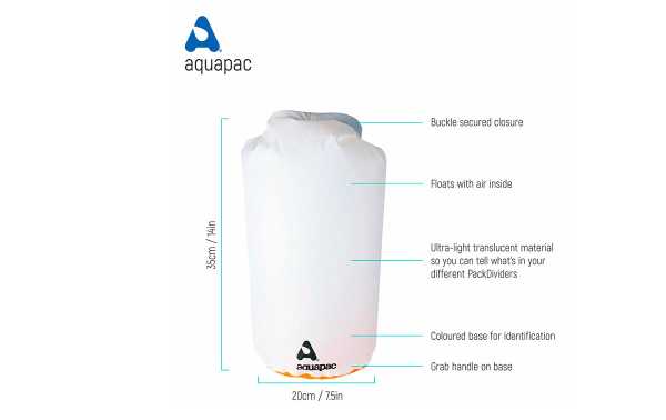 AQUAPAC 013 PACKDIVIDER 13 Liter Ultralight Waterproof Backpack