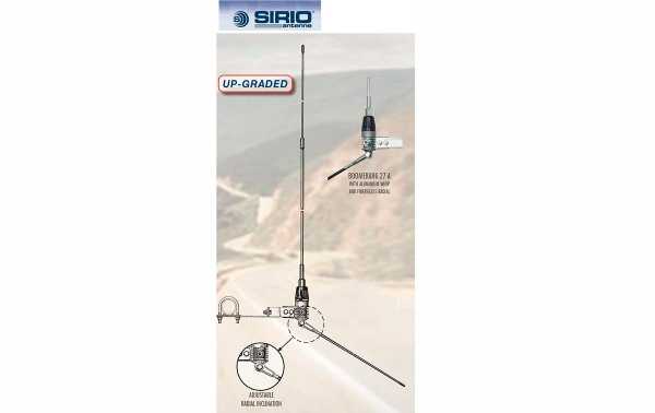 SIRIO BOOMERANG 27A. Antenne de balcon en aluminium CB 27 Mhz. 2,75 m&...