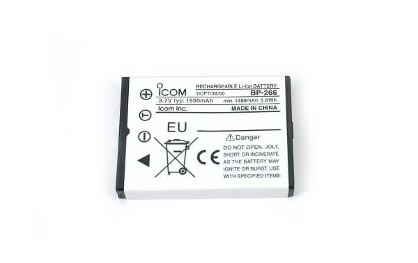 BP-266 ICOM Original battery LITHIUM 3.7v, 1,590 mAh for walkie IC-M33