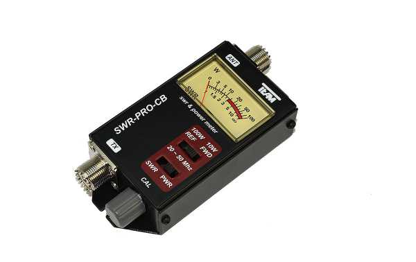 TEAM CB-6100 - SWR/POWER METER with 2 PL jacks for 10 & 11-meter b...