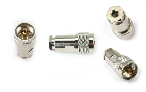 CON1202 PL Male TeflonN connector to weld RG58 - HIGH QUALITY-