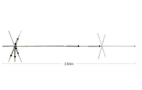 CP5HS-II DIAMOND Antenne HF base verticale 5 bandes