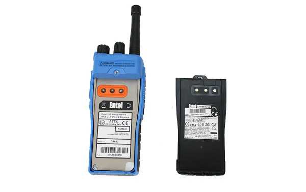 DT-953 ENTEL Walkie Talkie PMR-446 Digital - Analog Free Use ATEX
