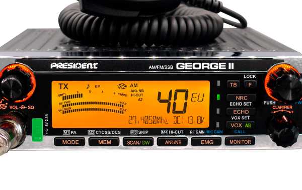 PRESIDENT GEORGE II Emisora CB 40 canales AM/FM/LSB/USB