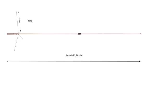 Comet GP-98N Tri-band base antenna VHF144-UHF430 / 1200 Mhz