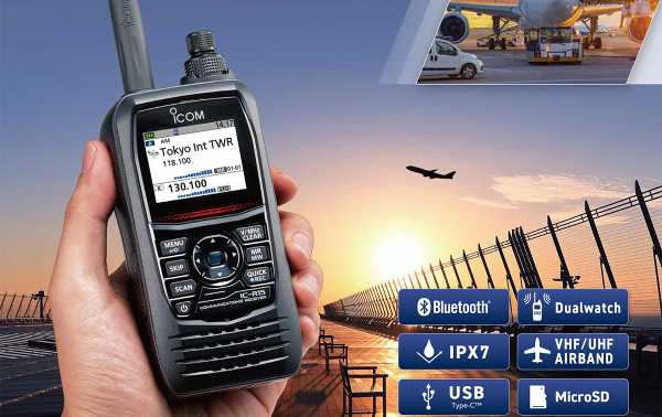 ICOM ICR-15 Escaner portátil 108-500 Mhz modo AM-FM