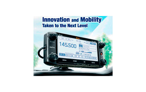 ICOM ID-5100E VHF/UHF Dual Band Digital Transceiver with touch screen