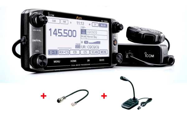 ICOM ID-5100E VHF/UHF Dual Band Digital Transceiver with touch screen