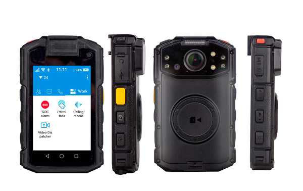 I-10 bodycam INRICO. Walkie 4G LTE POC with front camera and rear came...