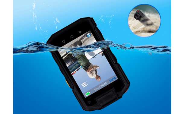 I-10 bodycam INRICO. Walkie 4G LTE POC with front camera and rear came...