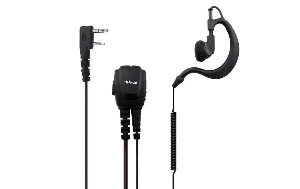 JD2302 K Lavalier PTT Micro Earmuff Earpiece for Kenwood
