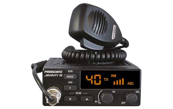 PRESIDENT JIMMY III CB 27 Mhz station. AM-FM. 12 volts