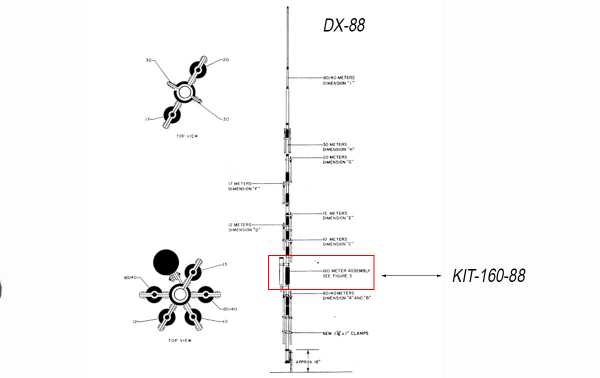HY-GAIN KIT 160-88 Coil Set 160 meters DX-88 antenna