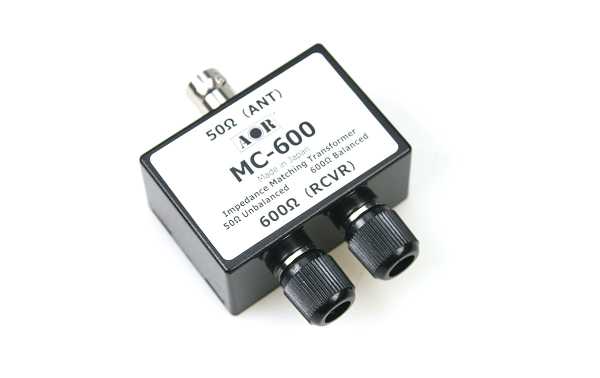 AOR MC-600 50 Ohm to 600 Ohm Antenna Impedance Adapter