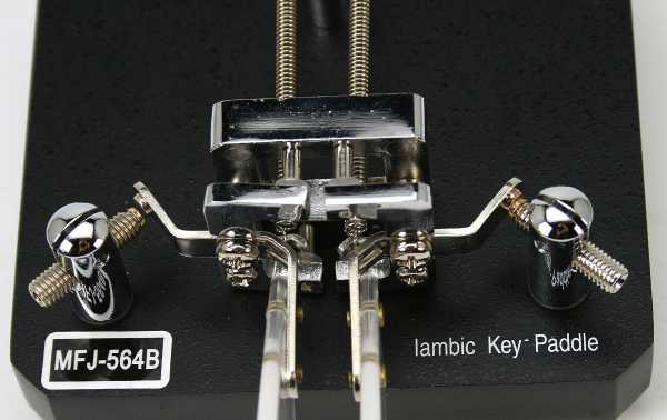 MFJ564-B MORSE Manipulator MFJ Telegraph Paddle Key Black