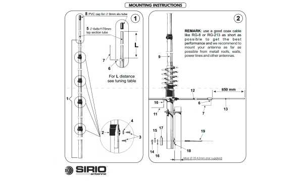 NEW TORNADO SIRIO Base antenna CB from 27 to 30 Mhz. 5/8, Aperture: 7....