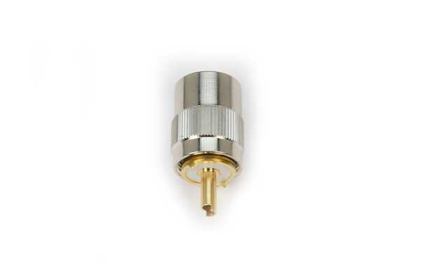PL259 GOLD LONG Conector PL MACHO con baño de ORO y aislante de...