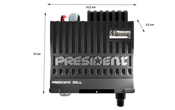 President BILL-II-ASC CB station 40 AM/FM channels