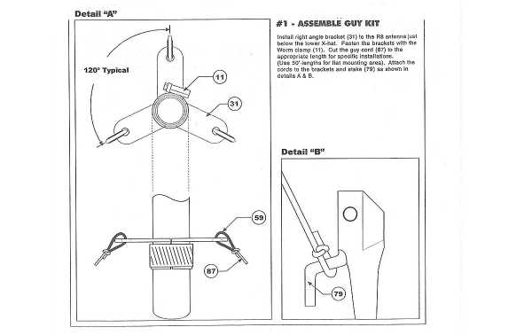CUSHCRAFT R-8GK Installation kit for R8 and R9 antennas
