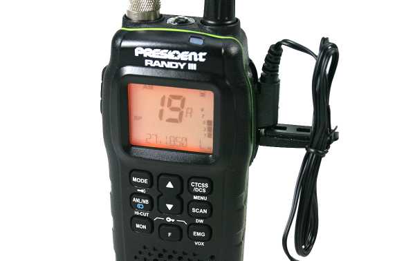 RANDY-III Kit maleta PRESIDENT Portatil AM/FM walkie CB 27